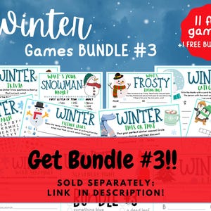 Winter WORD SCRAMBLE Game: Printable Activity (PDF) - Etsy