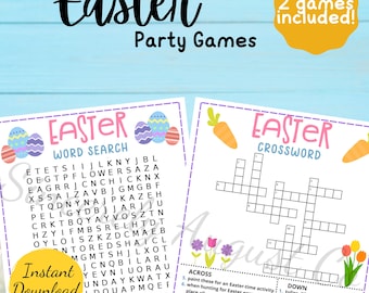 Happy Easter Word Search Game I Easter Kids & Adults Printable Games I ...