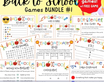 WORD SCRAMBLE Back to School Game First Day of School Activities Games ...