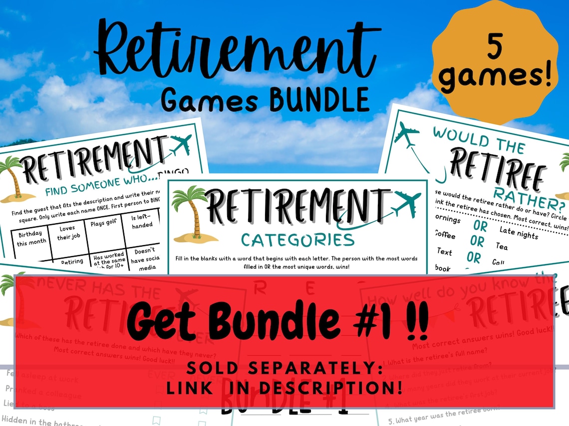 Retirement Party Game: How Well Do You Know the Retiree? (printable PDF ...