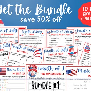 Fourth of July PRESIDENTIAL COUPLES Matching Game - July 4th Party Game ...