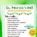 St. Patrick's Day SELFIE SCAVENGER HUNT Game (printable) - Etsy