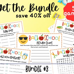 FINISH THE PHRASE Back to School Game First Day of School Activity ...