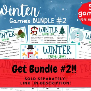 Winter Party Game: What's Frosty Thinking? (printable PDF) - Etsy