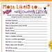 Halloween MOST LIKELY TO Game Printable Halloween Party Game Game for ...