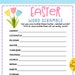 Easter WORD SCRAMBLE Game Easter Party Game Printable Easter ...