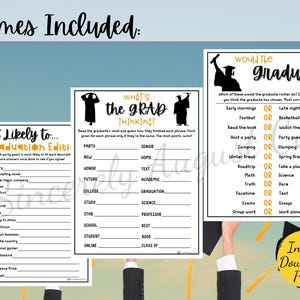 Graduation Party Games BUNDLE Printable Graduation Party Activities ...