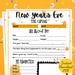 New Years Eve TIME CAPSULE - Year in Review Printable - NYE Time ...