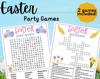 Happy Easter Word Search Game I Easter Kids & Adults Printable Games I ...