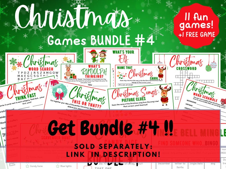 WHAT’S RUDOLPH THINKING Christmas Game: Printable Finish the Phrase ...