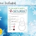 Do You Want to BUILD A SNOWMAN Game - Printable Winter Season Party ...