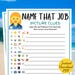 NAME THAT JOB Picture Clues Game - Printable Work Party Game ...