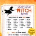 WHAT'S Your WITCH NAME? - Printable Halloween Party Activity ...