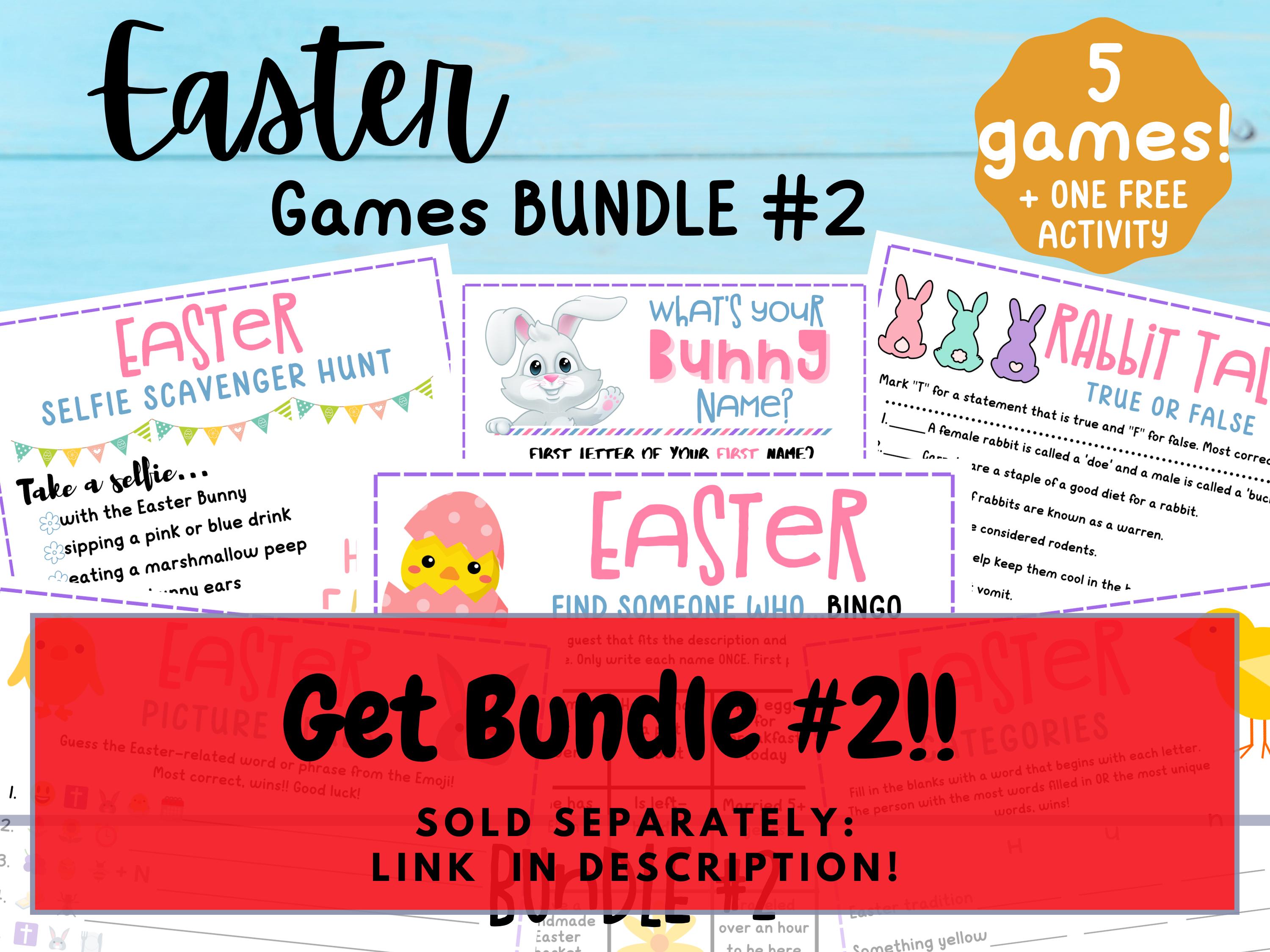 Easter RABBIT TALES Game: True or False Trivia (printable) - Etsy
