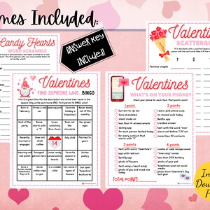 Valentines Day Party Games BUNDLE Printable Valentines Party Games ...