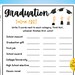 THINK FAST Graduation Game Graduation Party Game College Graduation ...