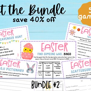 Easter EMOJI PICTIONARY Game Easter Party Game Printable Easter ...