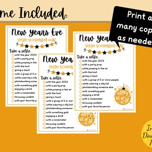 New Year's Eve Selfie Scavenger Hunt New Year's Eve Party Game ...