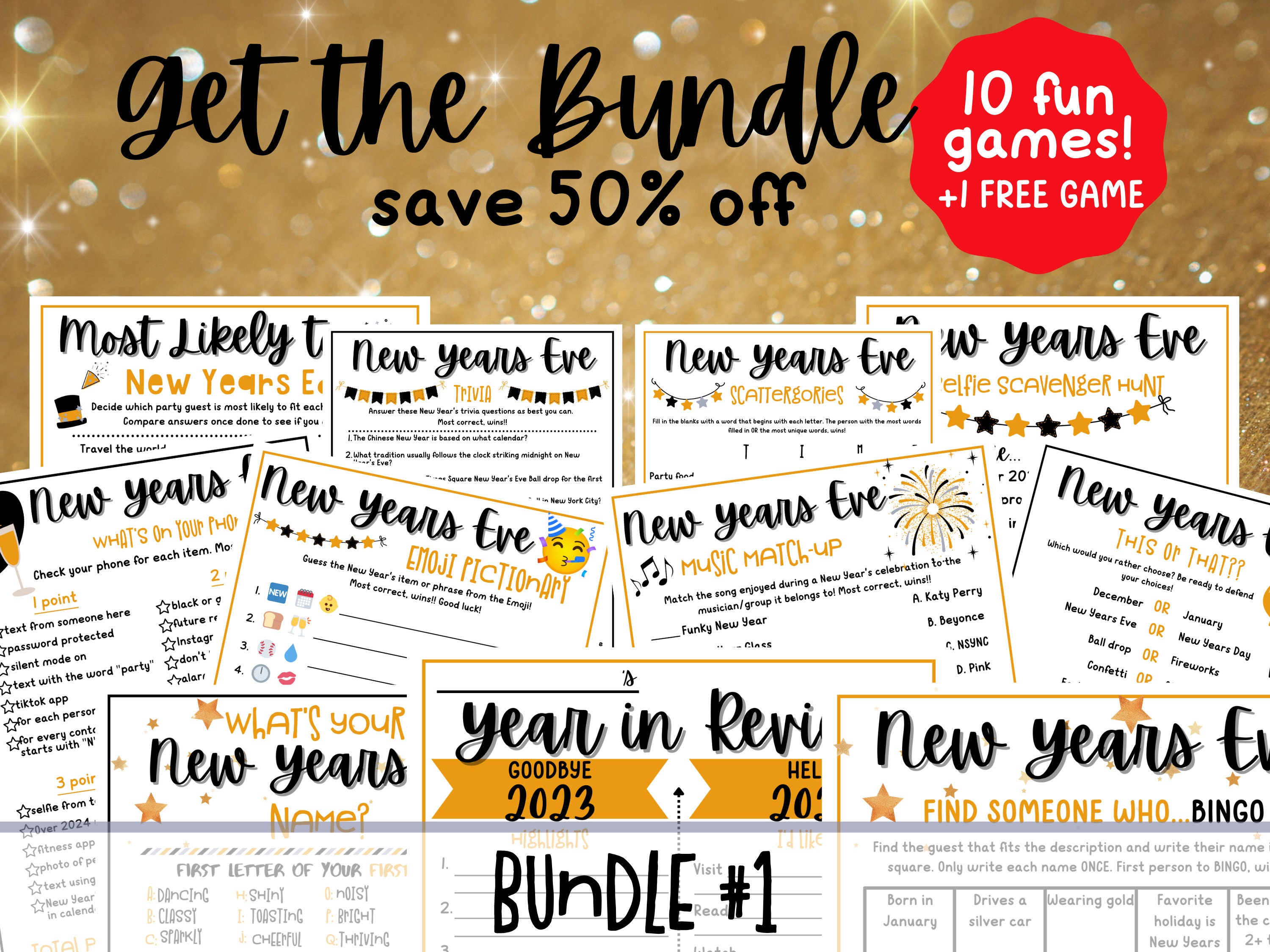 New Years Eve MUSIC MATCH Game New Years Eve Party Game Printable New ...