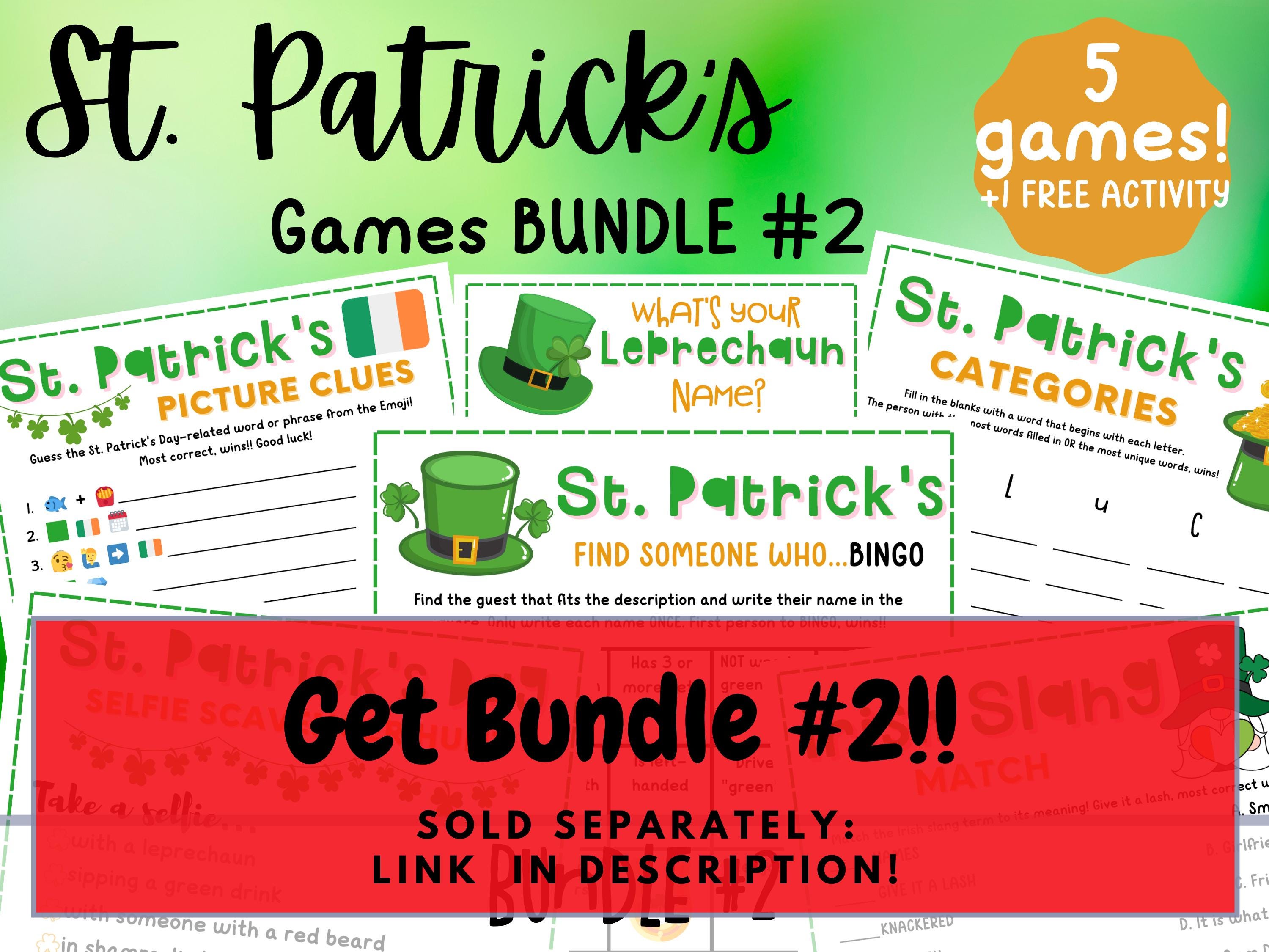 St. Patrick's Day IRISH SLANG MATCH Game (printable) - Etsy