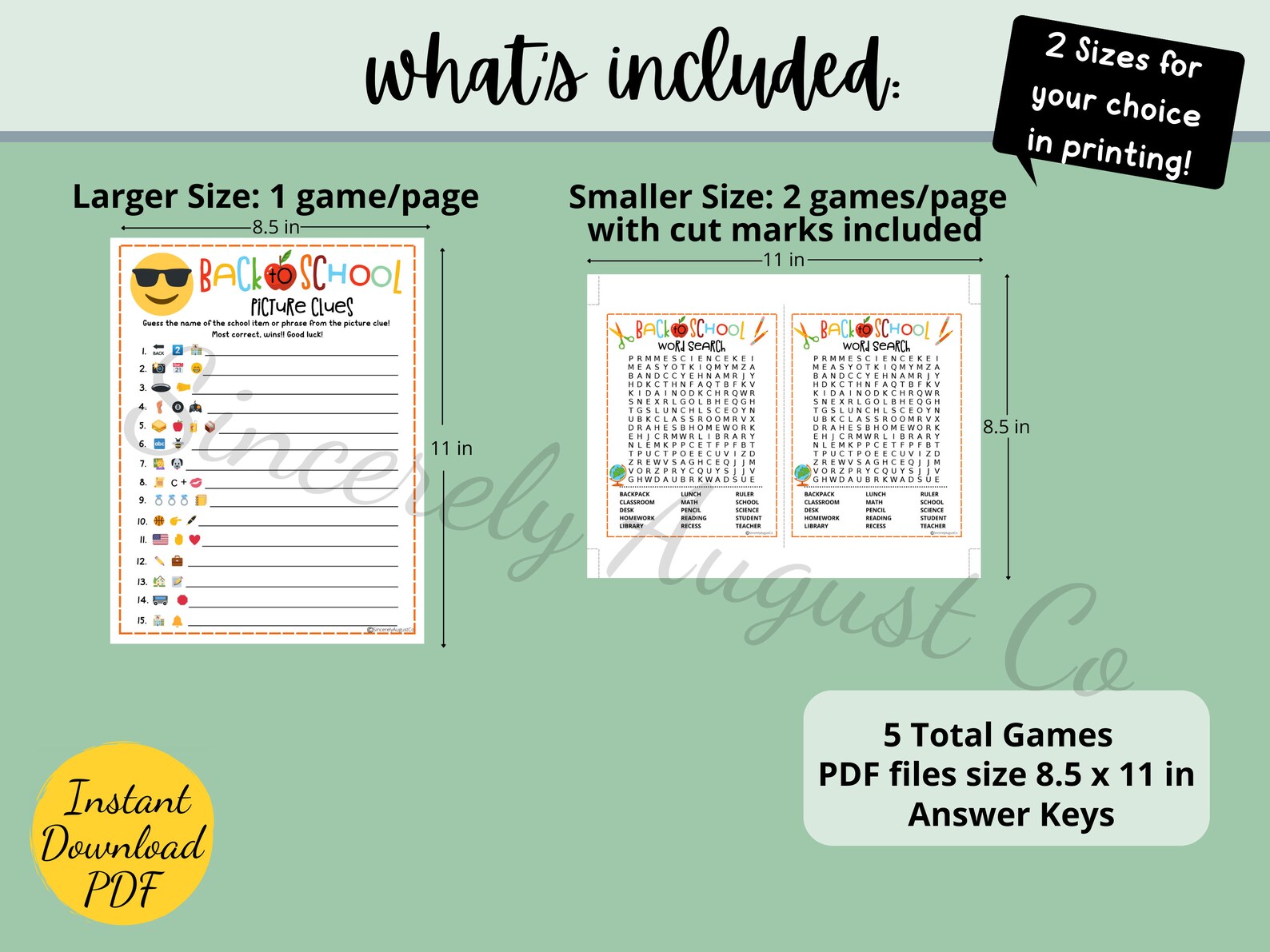 Back to School Games BUNDLE 5 Game Bundle Back to School Icebreaker ...