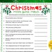 Christmas Movie Quotes Matching Game Christmas Party Game Printable ...