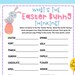 What's the EASTER BUNNY THINKING Game Easter Party Game Printable ...