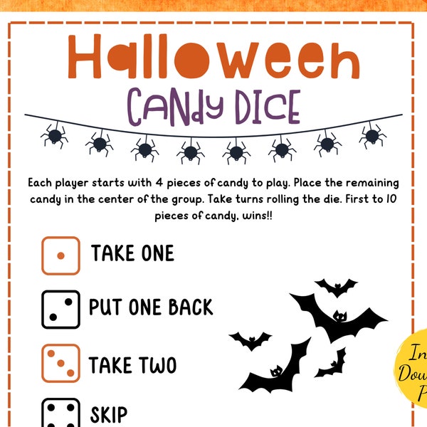 Pass the Candy Game - Etsy