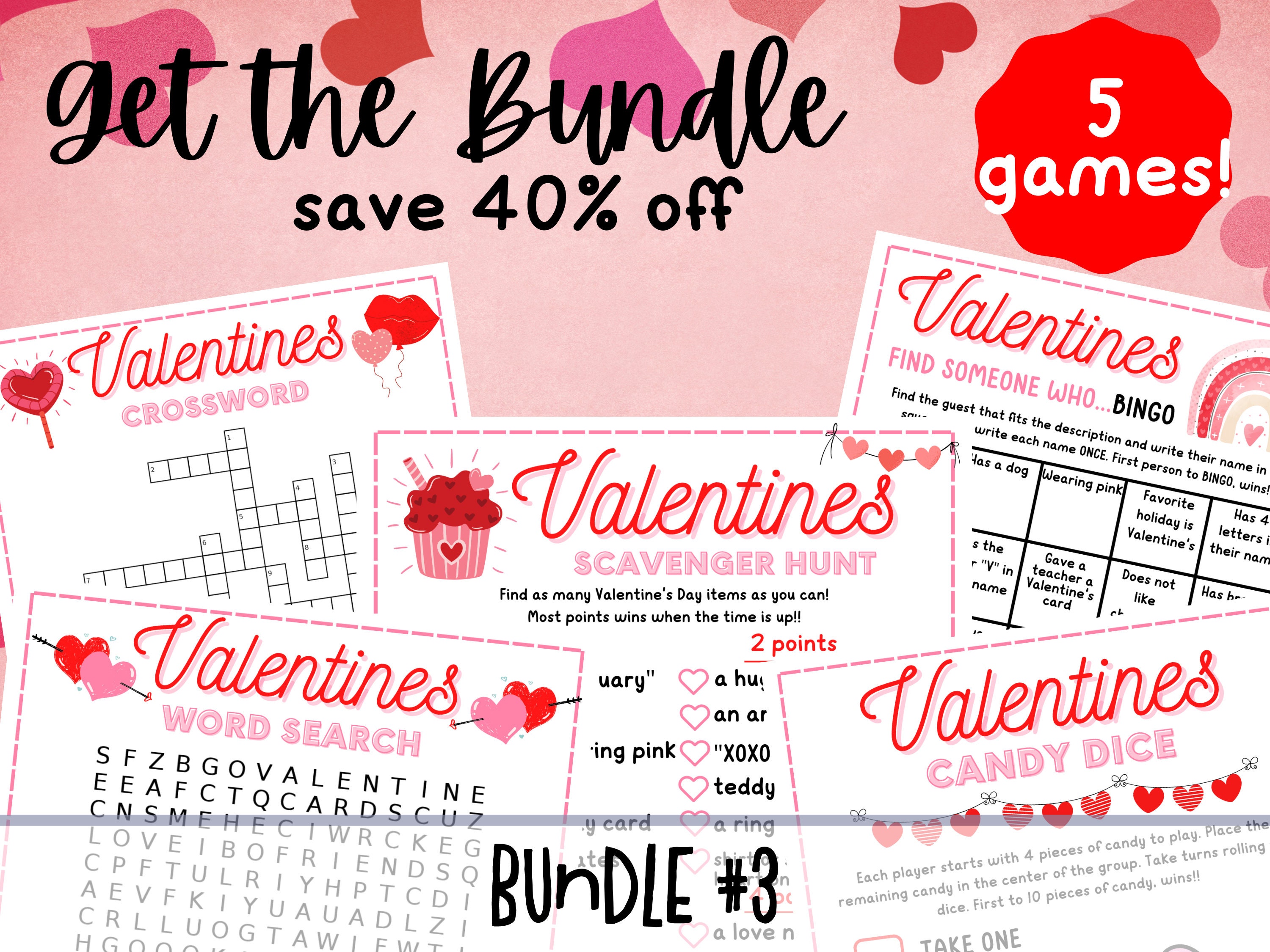 Valentines Day WORD SEARCH Valentines Day CROSSWORD Valentines Day ...