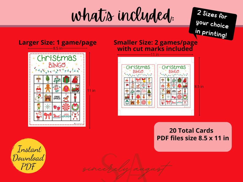 Christmas BINGO Christmas Activities for Kids Printable - Etsy