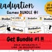 Graduation Party Games BUNDLE 5 Game Bundle High School - Etsy