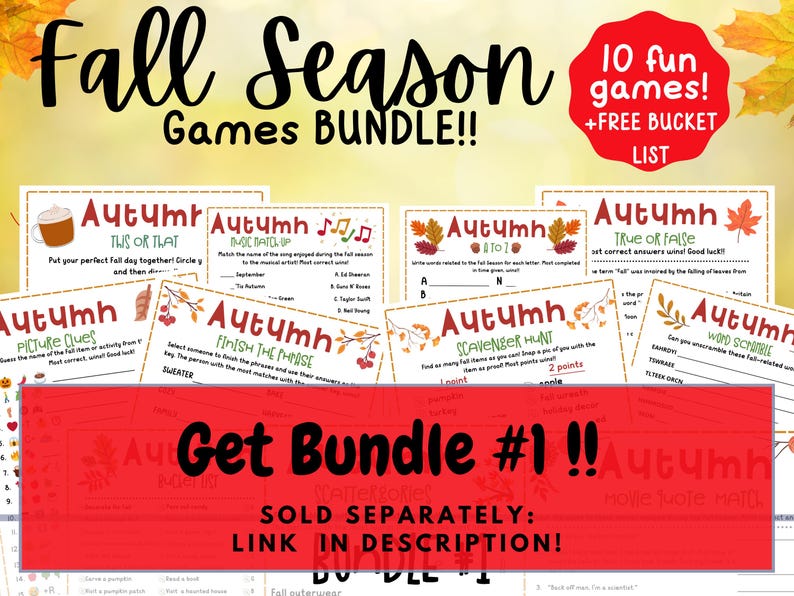 Fall WORD SCRAMBLE Game: Autumn Party Activity (digital Download) - Etsy