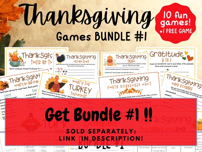 Thanksgiving PHOTO SCAVENGER HUNT Game (printable) - Etsy