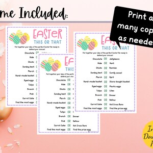 Easter THIS OR THAT Game Easter Would You Rather Easter Party Game ...