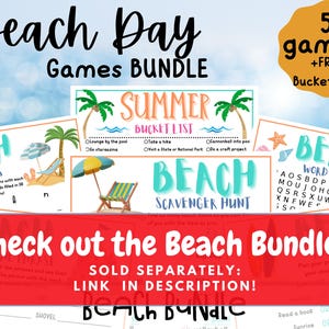 Beach SCAVENGER HUNT Game: Printable Summer Fun (PDF) - Etsy