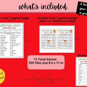 Christmas Party Games BUNDLE Printable Christmas Party Games Holiday ...