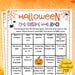 Halloween FIND SOMEONE Who BINGO Game: Party Activity (digital Download ...