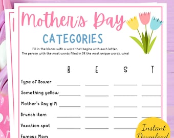 Mothers Day WORD SEARCH - Mothers Day CROSSWORD - Mothers Day Party ...