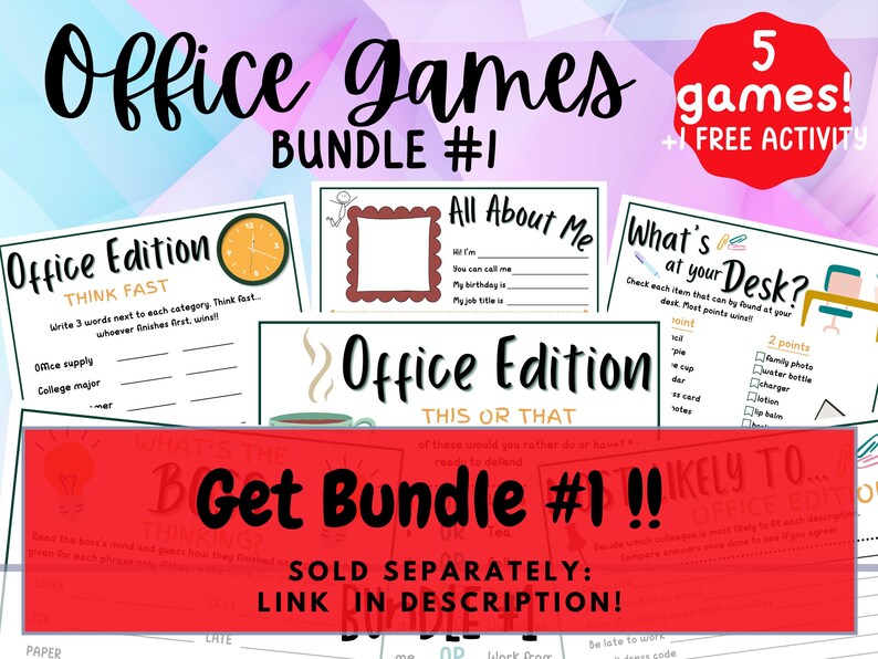 Office THINK FAST Game: Printable Teambuilding Activity (PDF) - Etsy