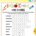 WORD SCRAMBLE Back to School Game First Day of School Activities Games ...