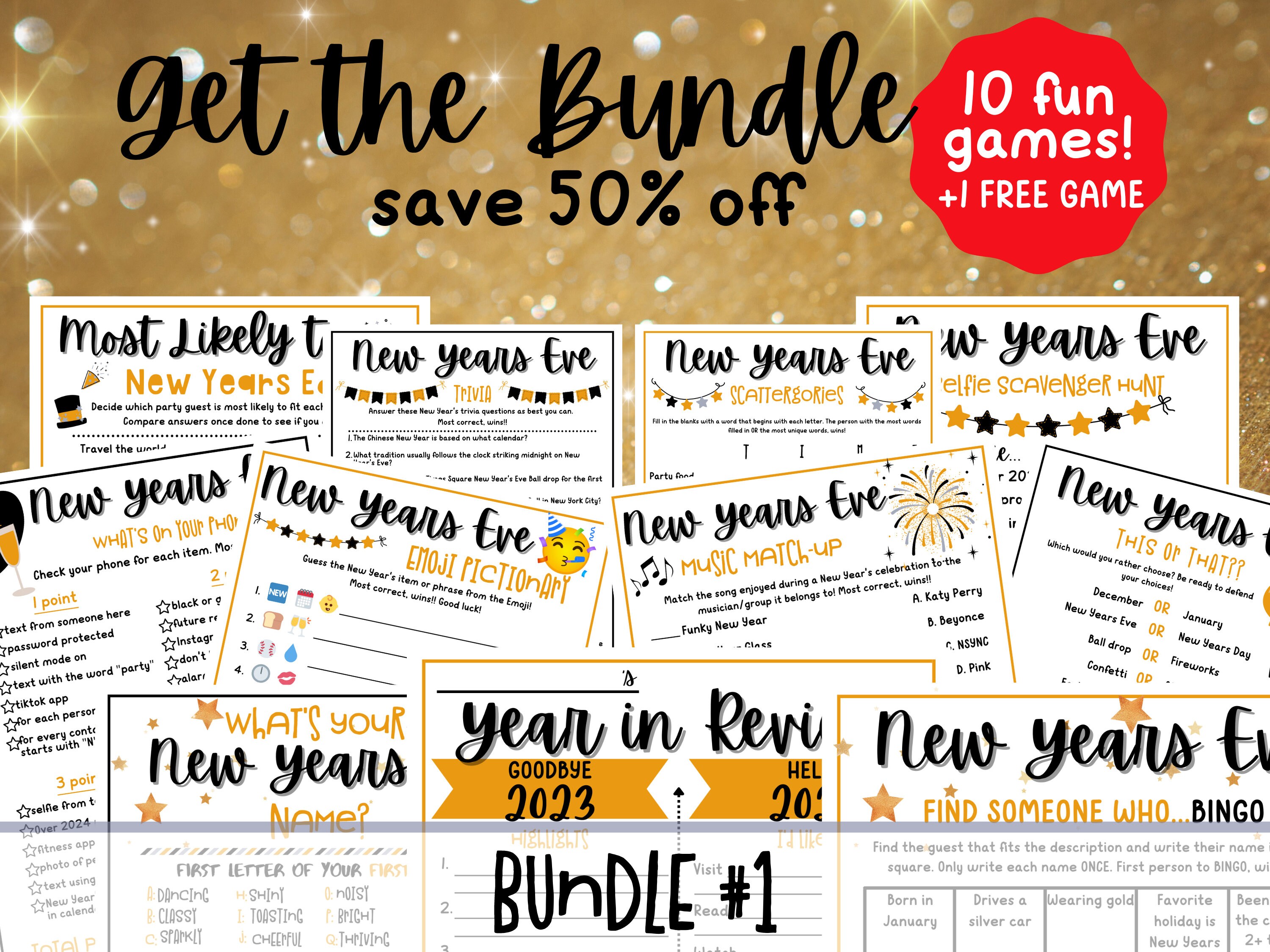 New Year's Eve Selfie Scavenger Hunt New Year's Eve Party Game ...