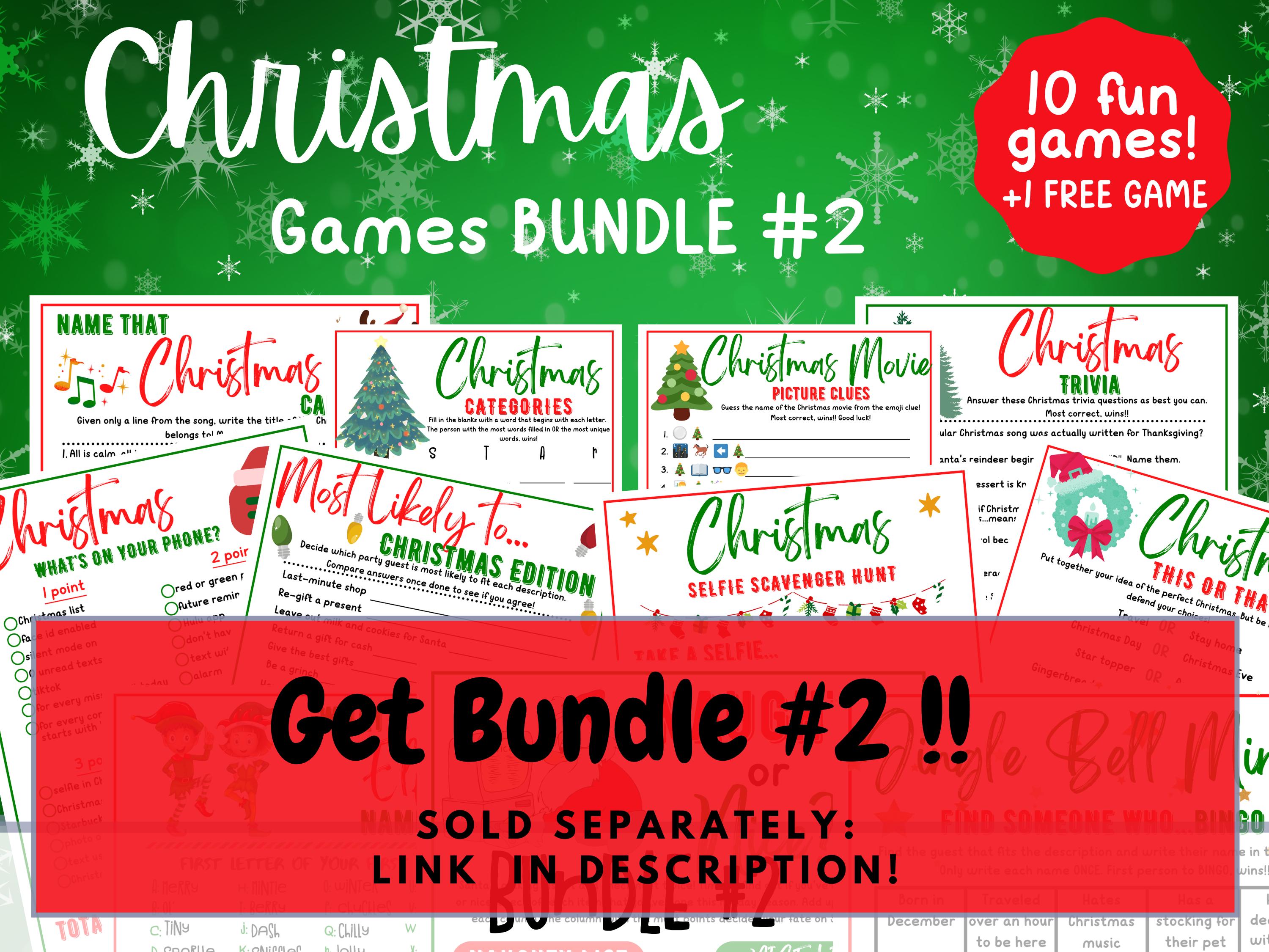 NAME That CHRISTMAS CAROL Game: Printable Holiday Party Activity ...