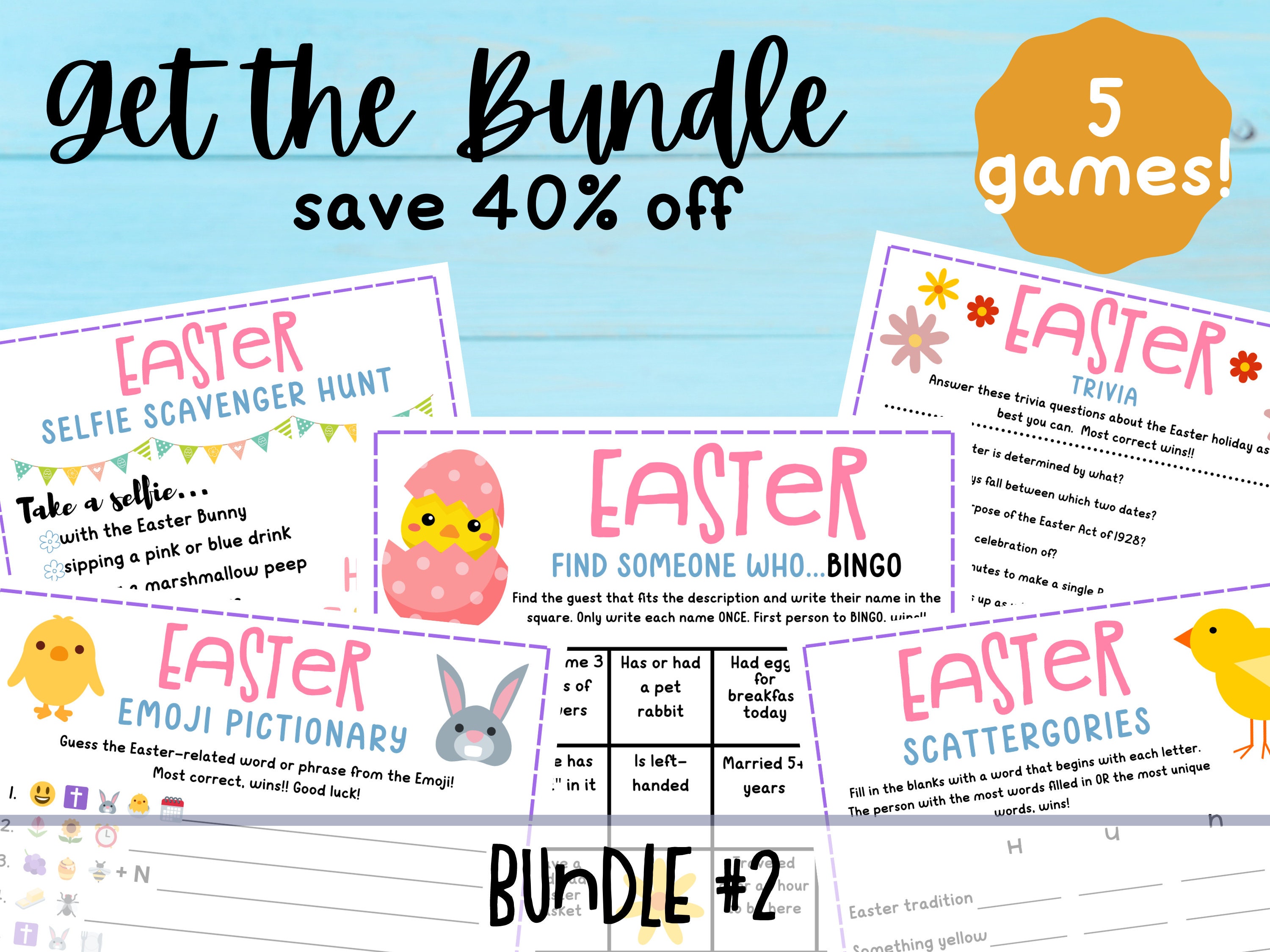 Easter SCATTERGORIES Game Easter Party Game Printable Easter ...