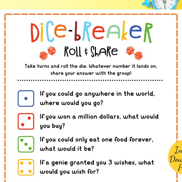 Icebreaker Game - Etsy