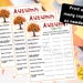 Fall THINK FAST Game: Printable Autumn Party (PDF Download) - Etsy