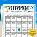 Retirement BINGO Game - Printable Retirement Work Party Game for ...