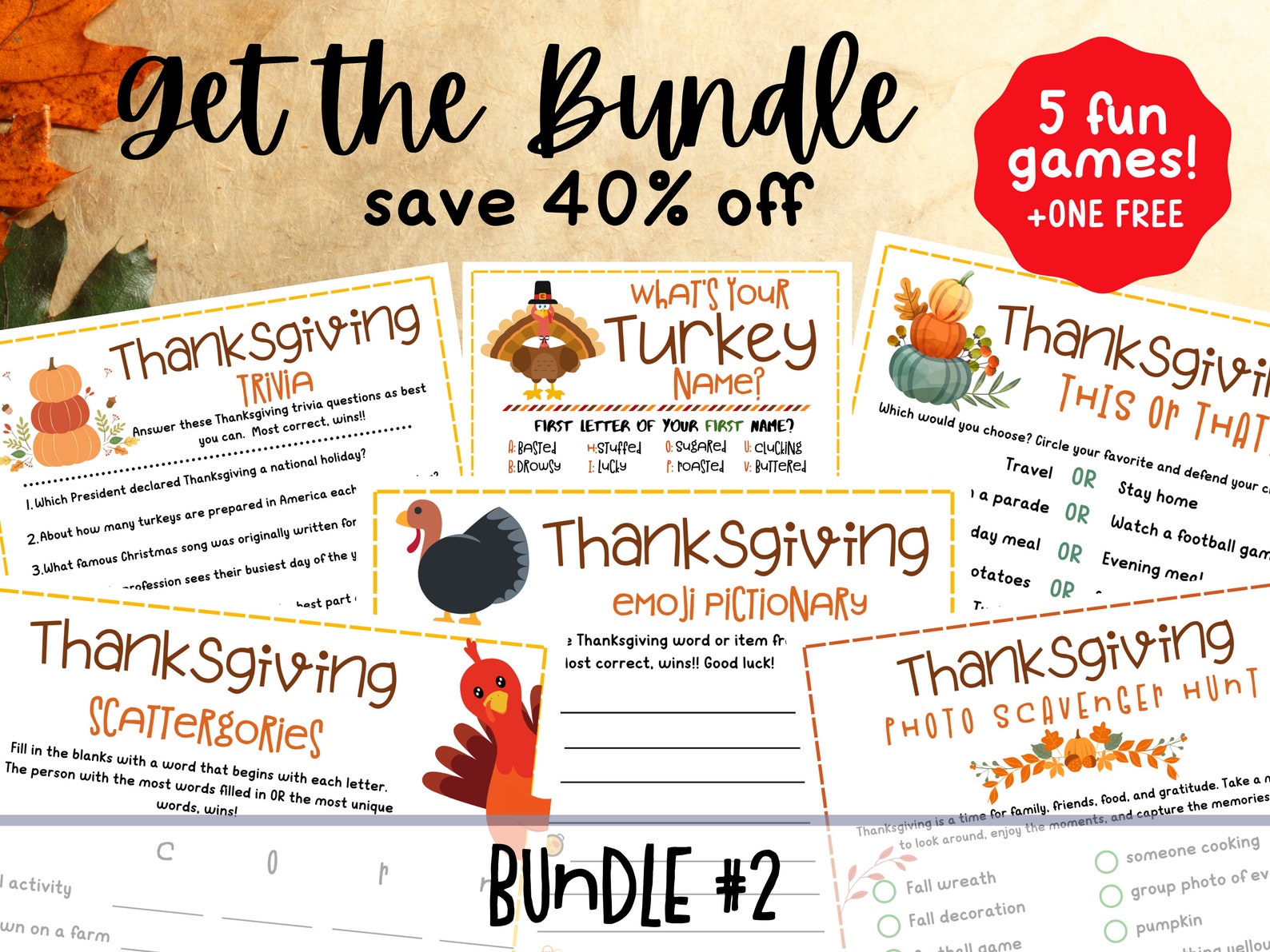 Thanksgiving PHOTO SCAVENGER HUNT Printable Thanksgiving Party Game ...