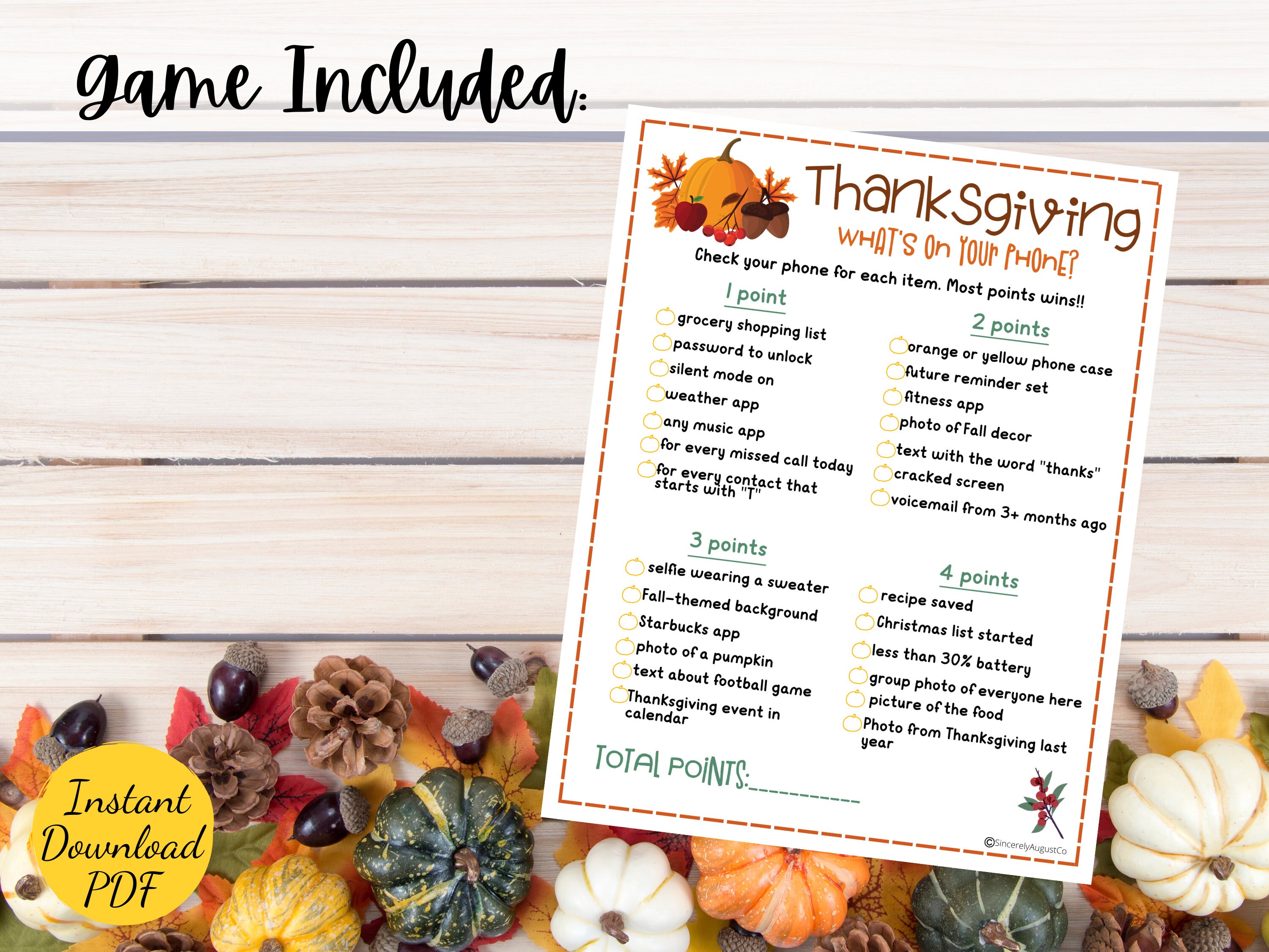 Thanksgiving WHAT'S on YOUR PHONE Thanksgiving Party - Etsy