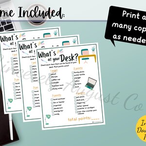 Office DESK SCAVENGER HUNT Game: Printable Teambuilding Activity ...
