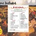 FALL SCAVENGER HUNT Printable Autumn Party Game Scavenger Hunt Game Fun ...